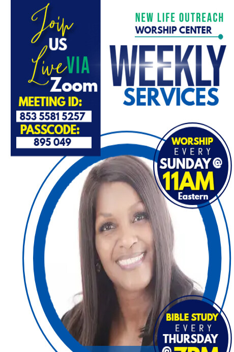 Copy of Weekly services | PosterMyWall