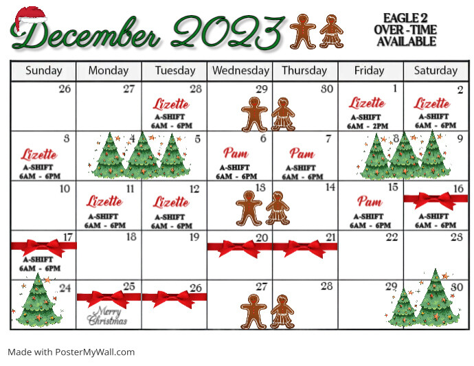 December Menu 2023 | PosterMyWall