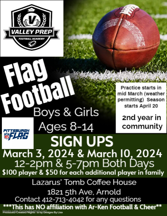 Flag football tournament flyer | PosterMyWall