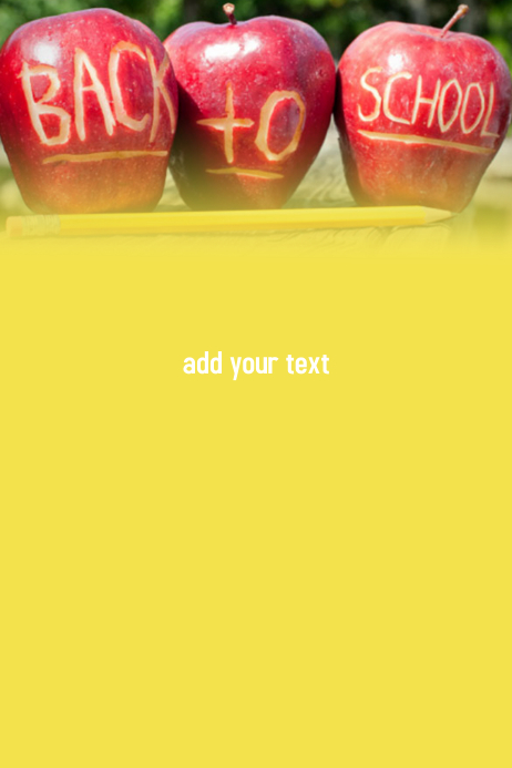 Back To School- Apple Template | PosterMyWall
