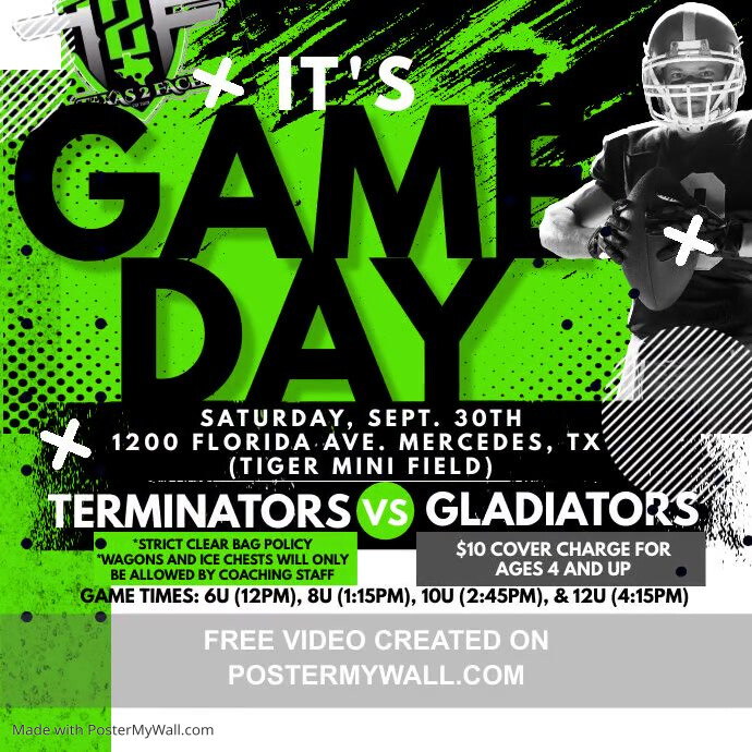 Football game day instagram facebook | PosterMyWall