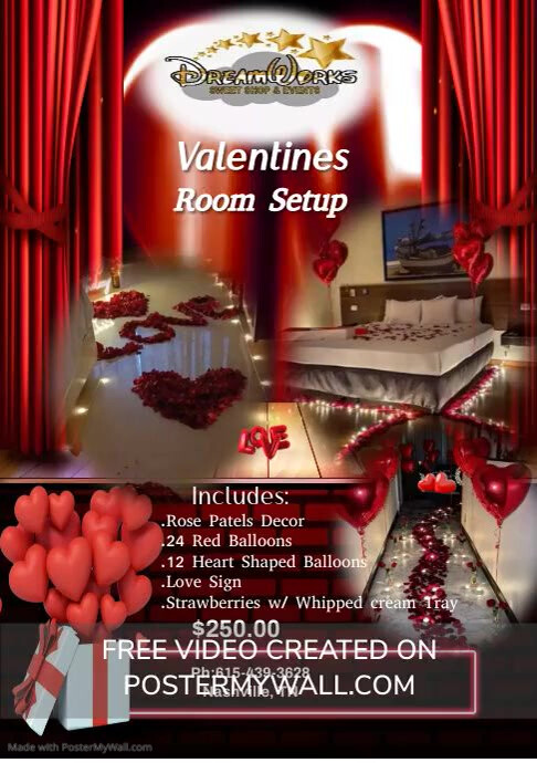 Valentines day sale stage design video | PosterMyWall