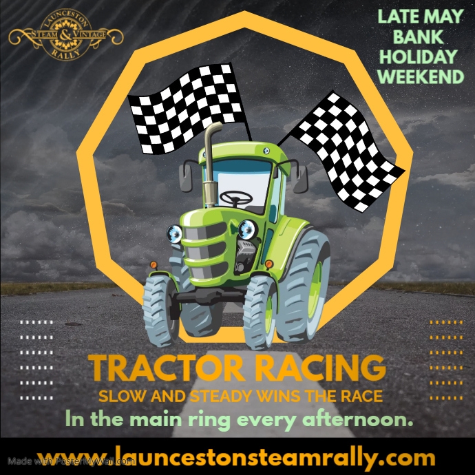 TRACTOR RACE | PosterMyWall