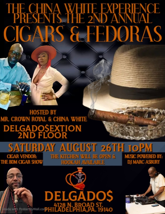 Copy of CIGAR & WHISKEY Flyer Template | PosterMyWall