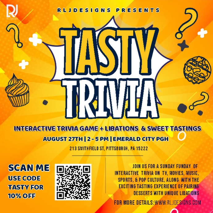 Tasty Trivia - PRINT Flyer | PosterMyWall