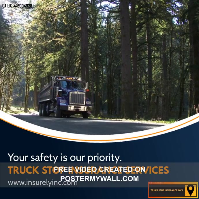 Copy of Copy of truck insurance services advertising | PosterMyWall
