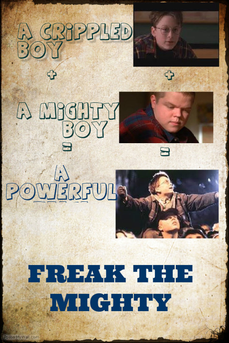 Freak The Mighty -by: Alexia Long | PosterMyWall