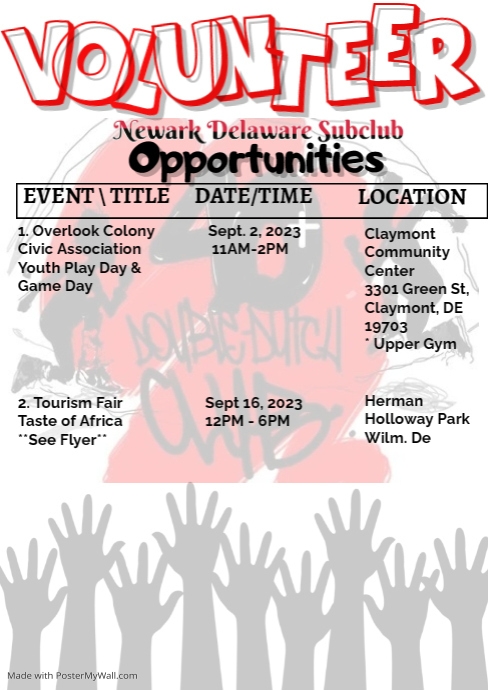 Volunteers Sign up Sheet Template | PosterMyWall