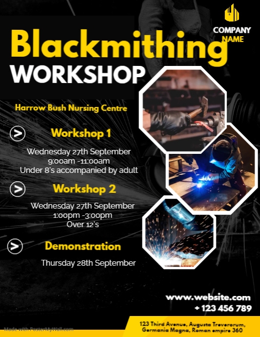 metal working flyer advertisement design temp | PosterMyWall