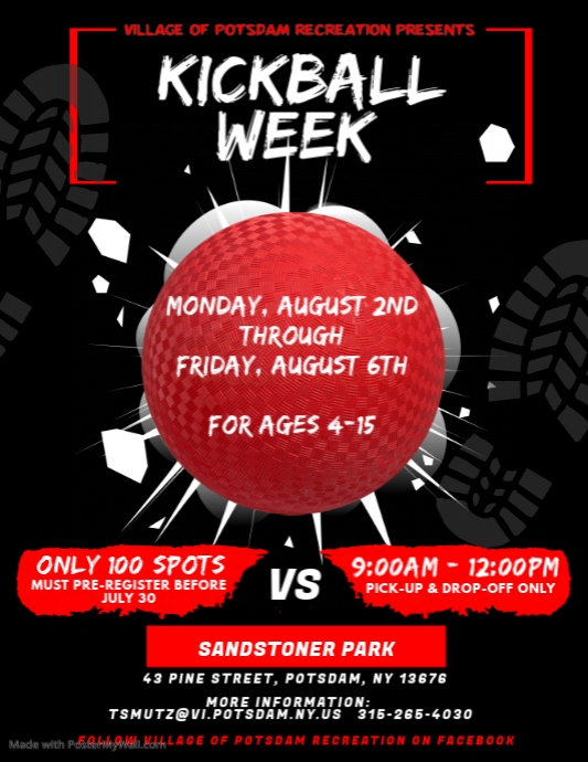 Copy of Kickball Game Flyer Design Template | PosterMyWall