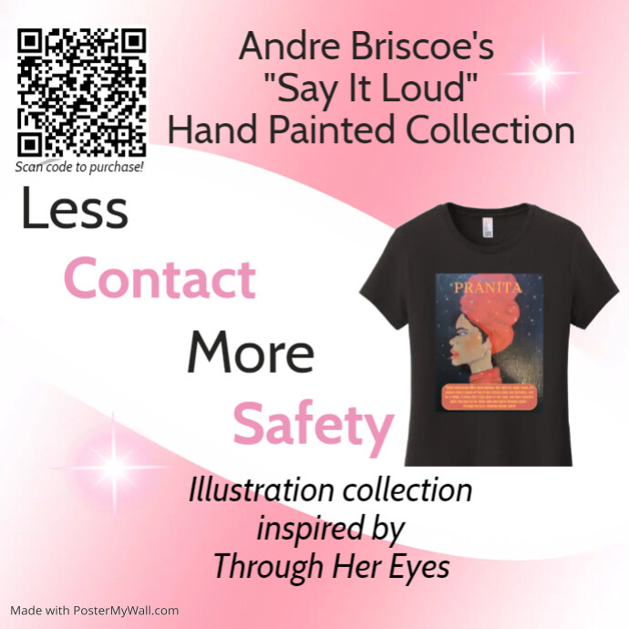 Copy of Andre Pranita Graphic Tee QR Code | PosterMyWall