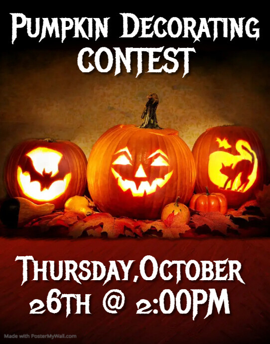 Pumpkin Carving Contest Flyer Template | PosterMyWall