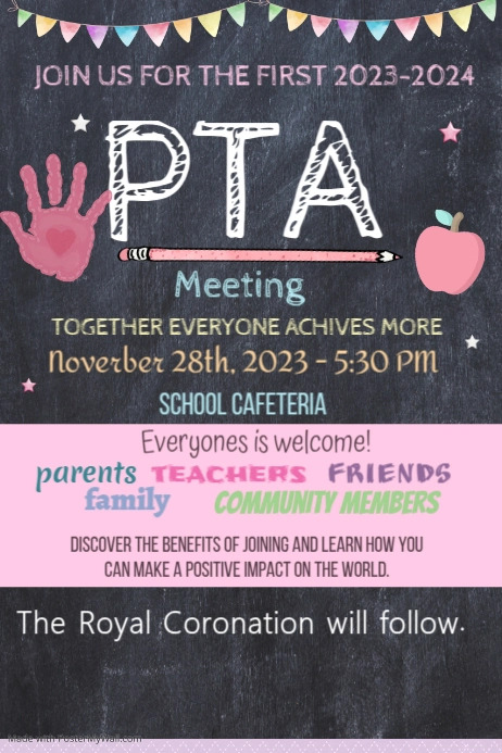 Copy of PTO PTA Meeting Handout Flyer-Pto Pta Flyer | PosterMyWall