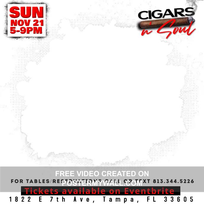 CIGARS video promo | PosterMyWall