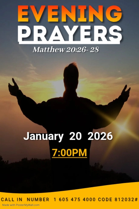Evening prayers Template | PosterMyWall