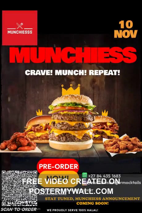 Father's Day Burger Ad Post Template | PosterMyWall