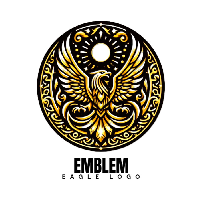 Copy of Eagle emblem logo | PosterMyWall