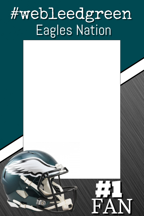 Eagles Football Photo Prop Frame | PosterMyWall