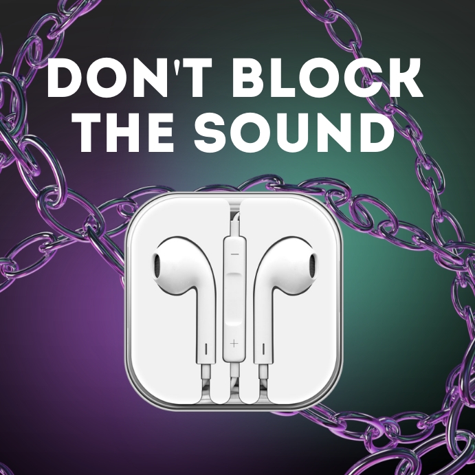 Ear Phone Ads Template | PosterMyWall