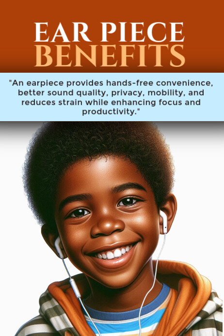 EAR PIECE Template | PosterMyWall