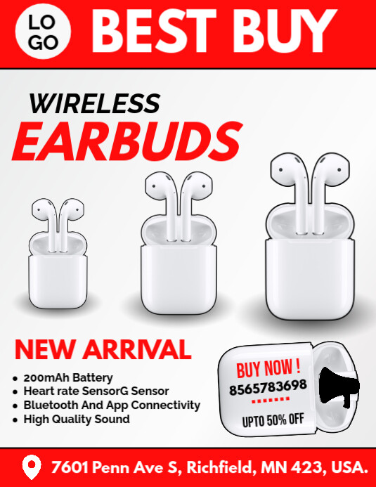 Copy of Earbuds Banner | PosterMyWall