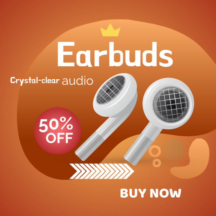 Modèle Earbuds sale Instagram post | PosterMyWall