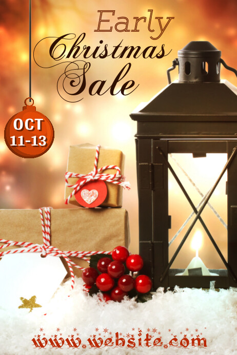 Early Christmas Sale Poster Template | PosterMyWall
