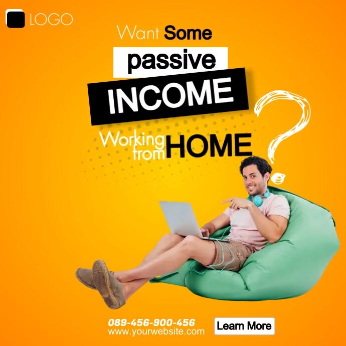 Plantilla de Earn from home | PosterMyWall
