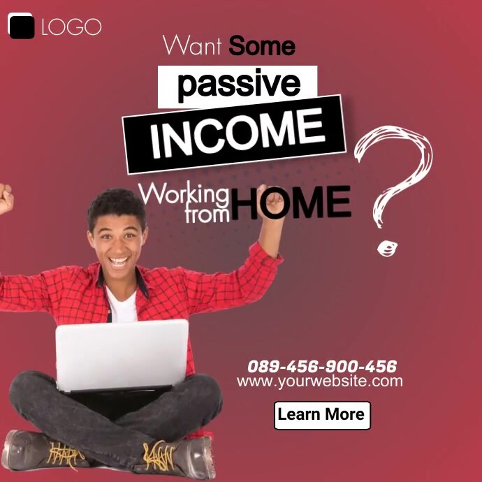 Copy of Earn money working from home poster | PosterMyWall