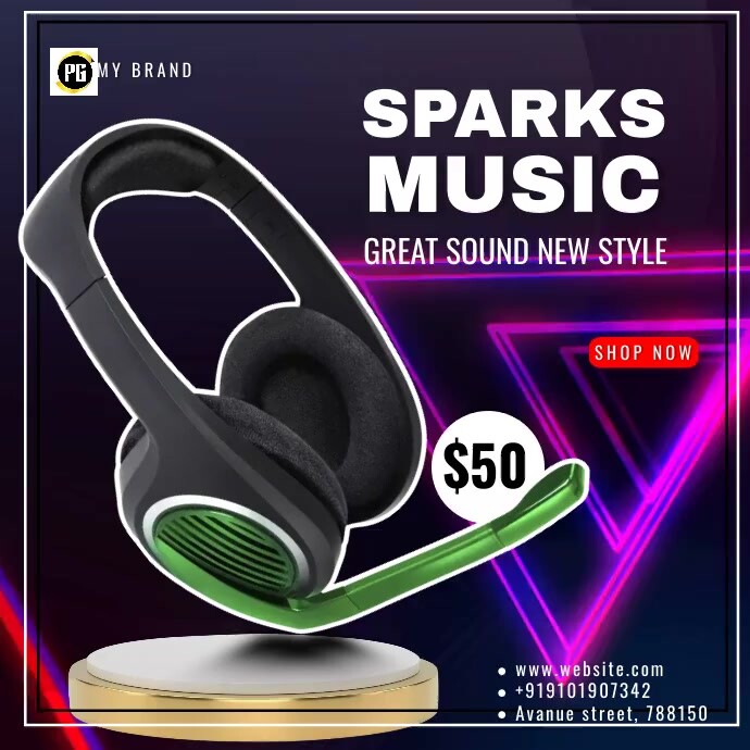 earphone sale Template | PosterMyWall