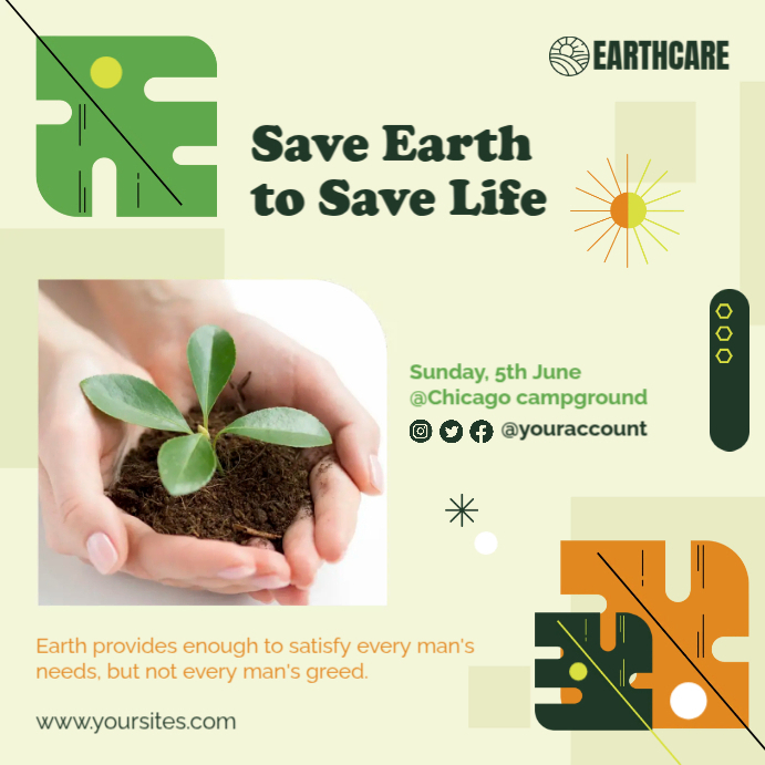 Copy of Earth Care Ad Template | PosterMyWall