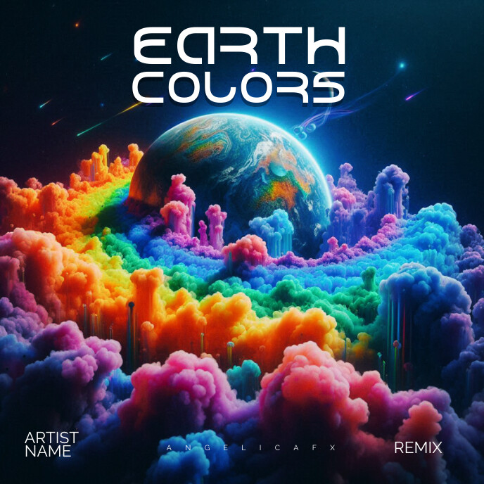 Plantilla de EARTH COLORS ALBUM ARTWORK | PosterMyWall