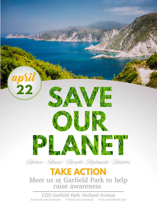 Earth Day, Earth Awareness Day, Save Earth Template | PosterMyWall