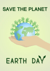 World Earth Day April 22 A4 Size Poster 2021 Template | PosterMyWall
