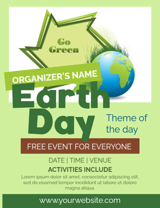 Earth Day Event Flyer Template | PosterMyWall
