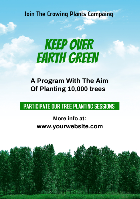 EARTH GREEN Template | PosterMyWall