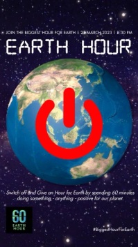 Earth Hour Day Template | PosterMyWall