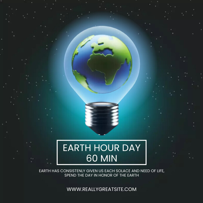 Earth Hour Day Template Instagram Post | PosterMyWall