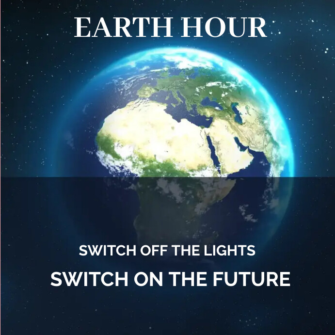 Earth Hour Template | PosterMyWall