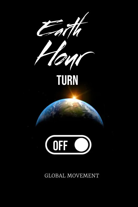earth hour Template | PosterMyWall