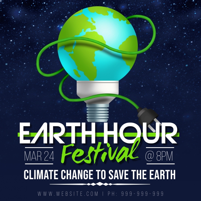 Copy of Earth Hour Poster | PosterMyWall