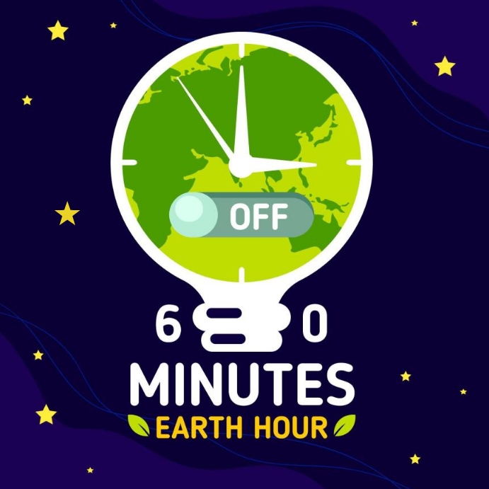 Earth hour poster design template | PosterMyWall