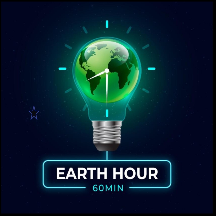 Earth hour poster design template | PosterMyWall