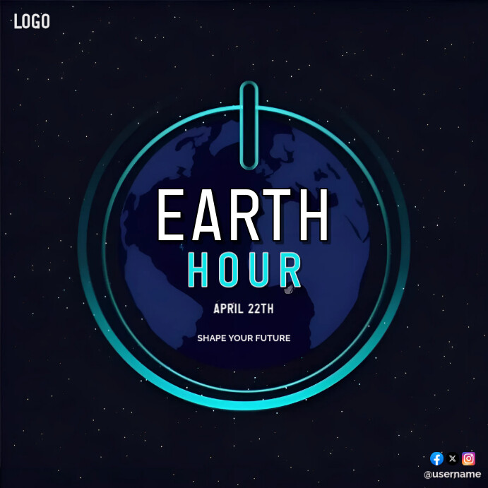 EARTH HOUR TEMPLATE | PosterMyWall