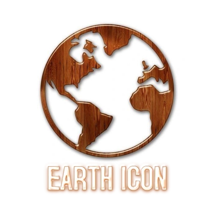 Copy of EARTH ICON LOGO | PosterMyWall