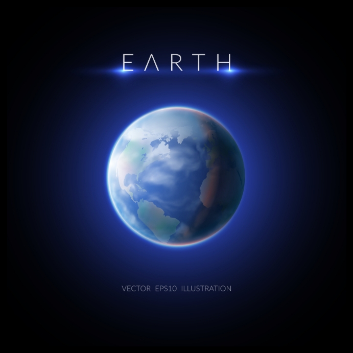 Earth image with description flat ilustration Template | PosterMyWall