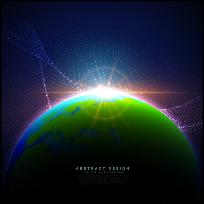 Earth space background Template | PosterMyWall