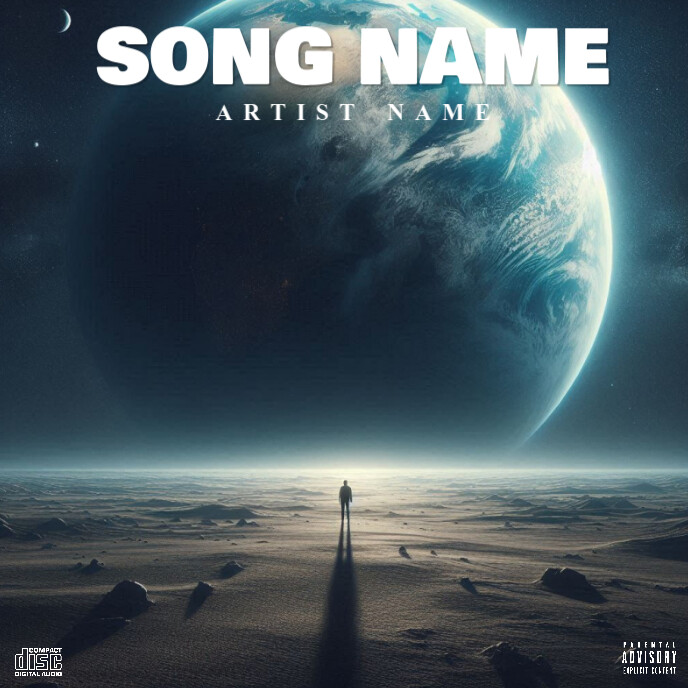 Copy of Earth Space Song Mixtape Album Cover Art Album Cover | PosterMyWall