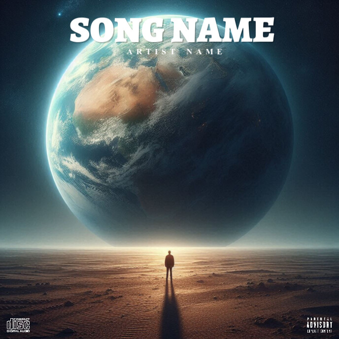 Copy of Earth Space Song Mixtape Album Cover Art Album Cover | PosterMyWall