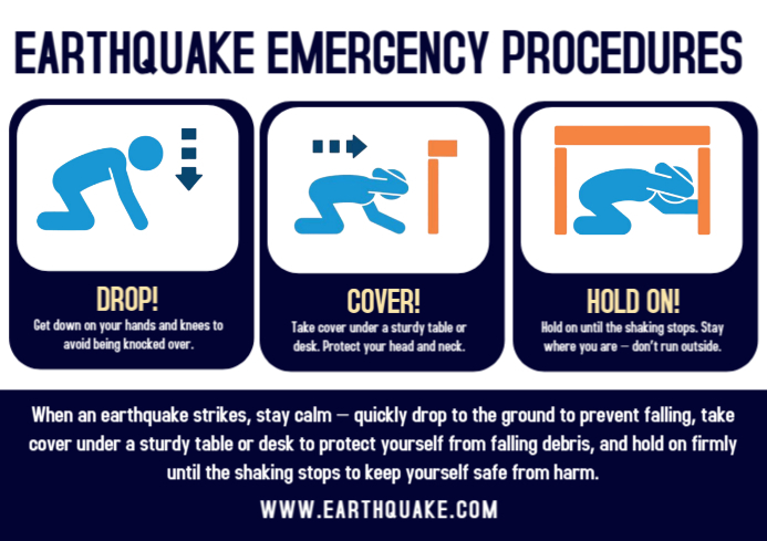 Earthquake Emergency Template | PosterMyWall